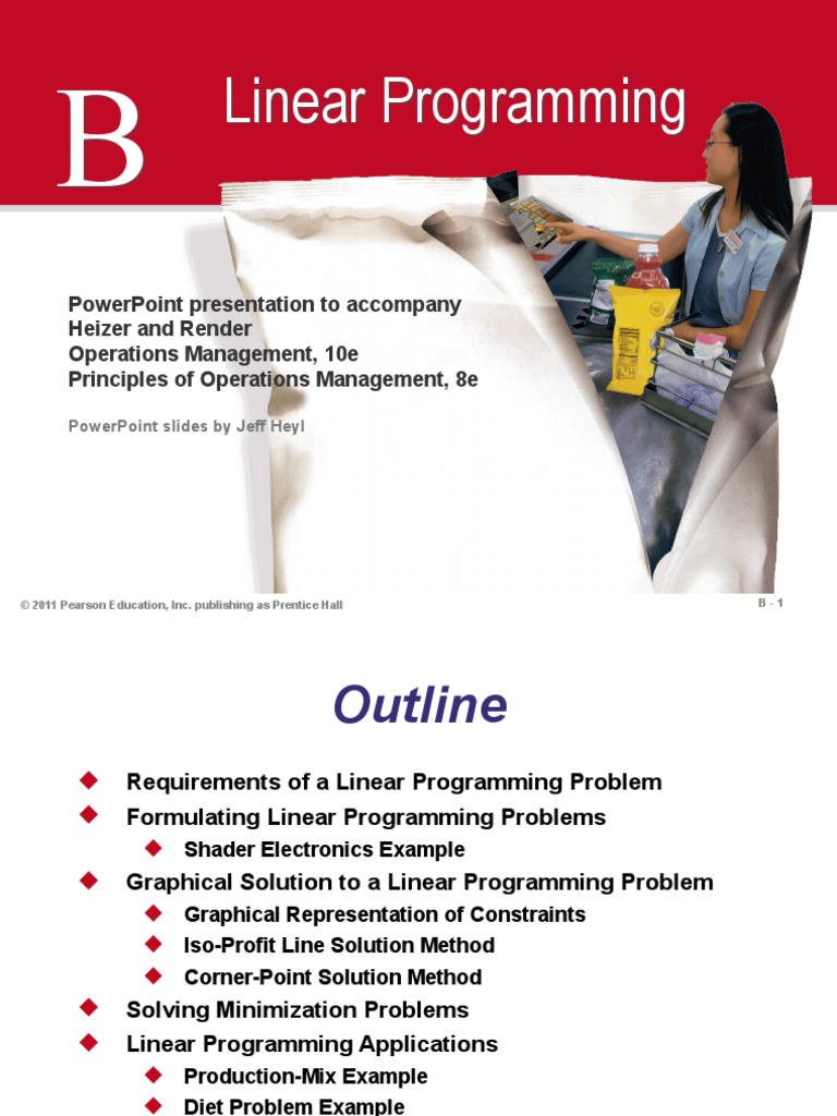 11 Modb Linearprog Pdf Linear Programming Scheduling Production Processes