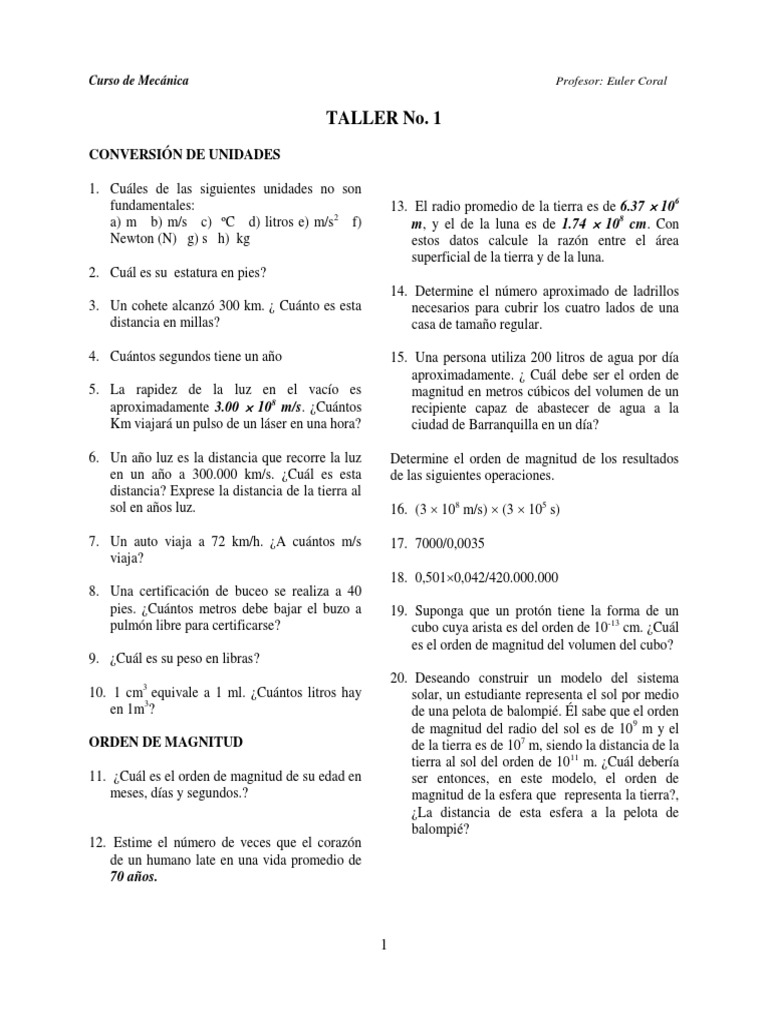 Taller 1 Intro | PDF | Dom | Tierra