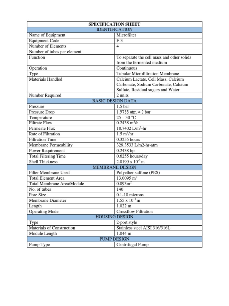 Microfilter | PDF | Membrane | Membrane Technology