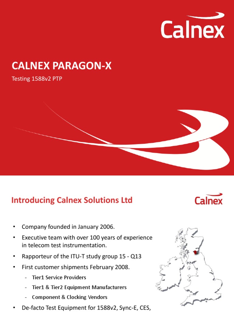 Calnex Paragon X Testing 1588v2 | PDF | Communications Protocols ...