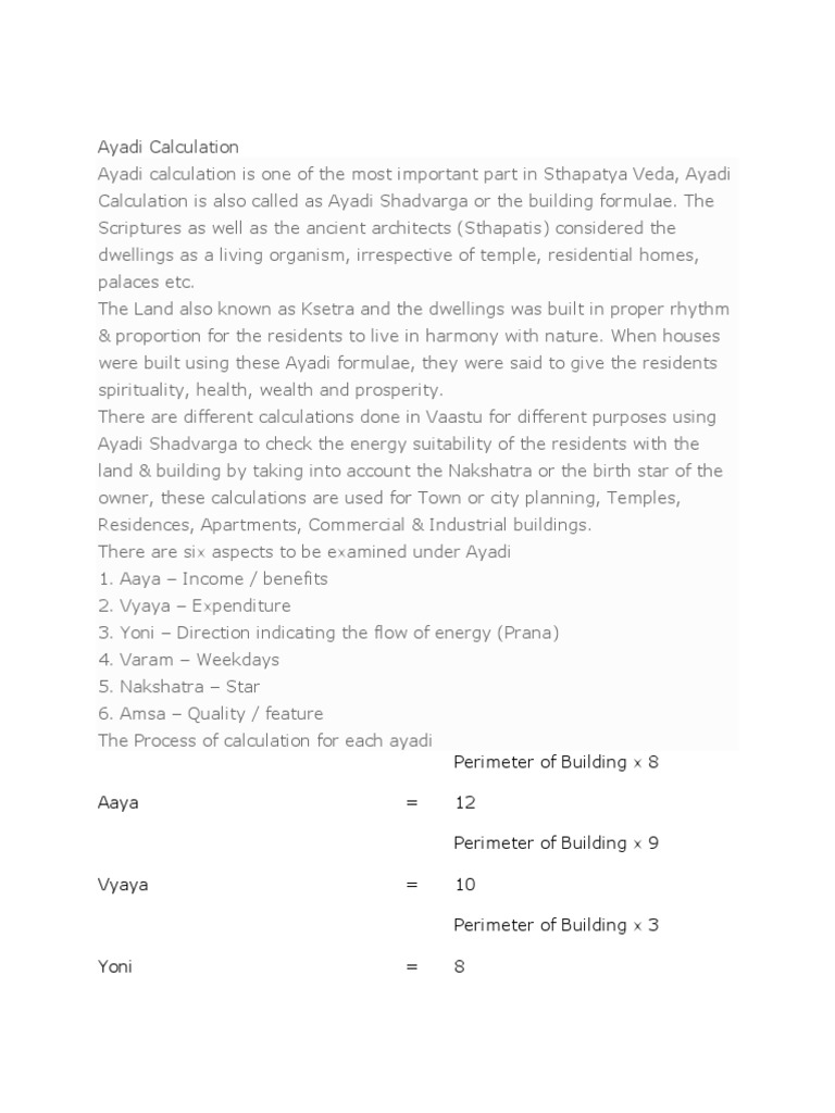 Ayadi Calculation | PDF | Indian Religions | Religion And Belief