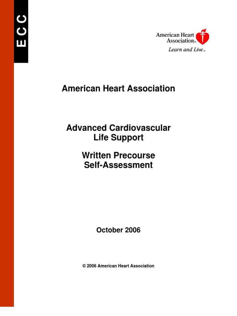 ACLS - Precourse Questions and Answers | PDF | Cardiology ...