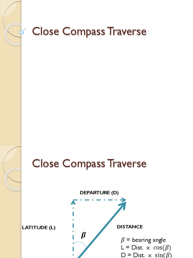 Close Compass Traverse | PDF | Teaching Methods & Materials