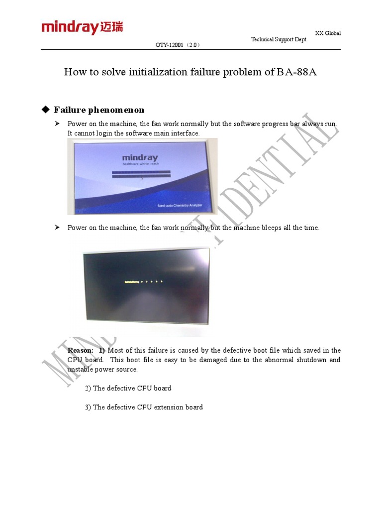 Ba88a How To Solve Initialization Failure Problem of BA-88A - V1.0.En | PDF