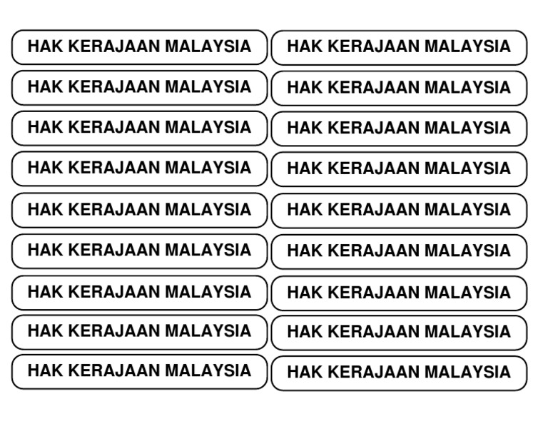 Hak Kerajaan Malaysia | PDF