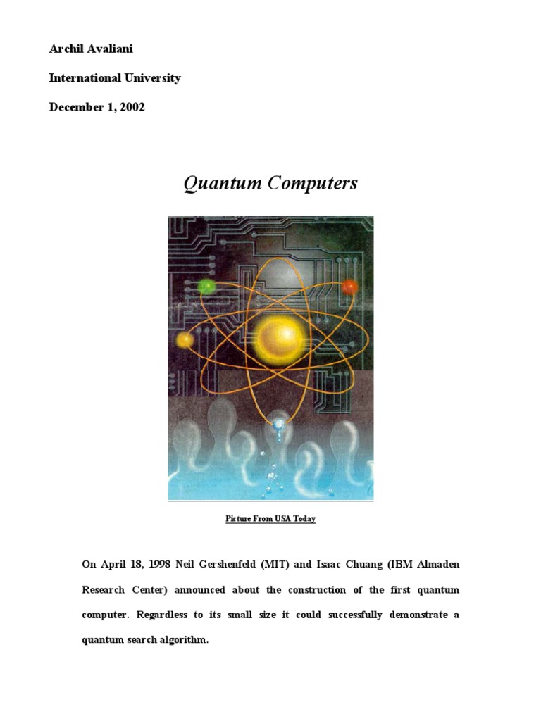 Quantum Computing | PDF | Quantum Computing | Spin (Physics)