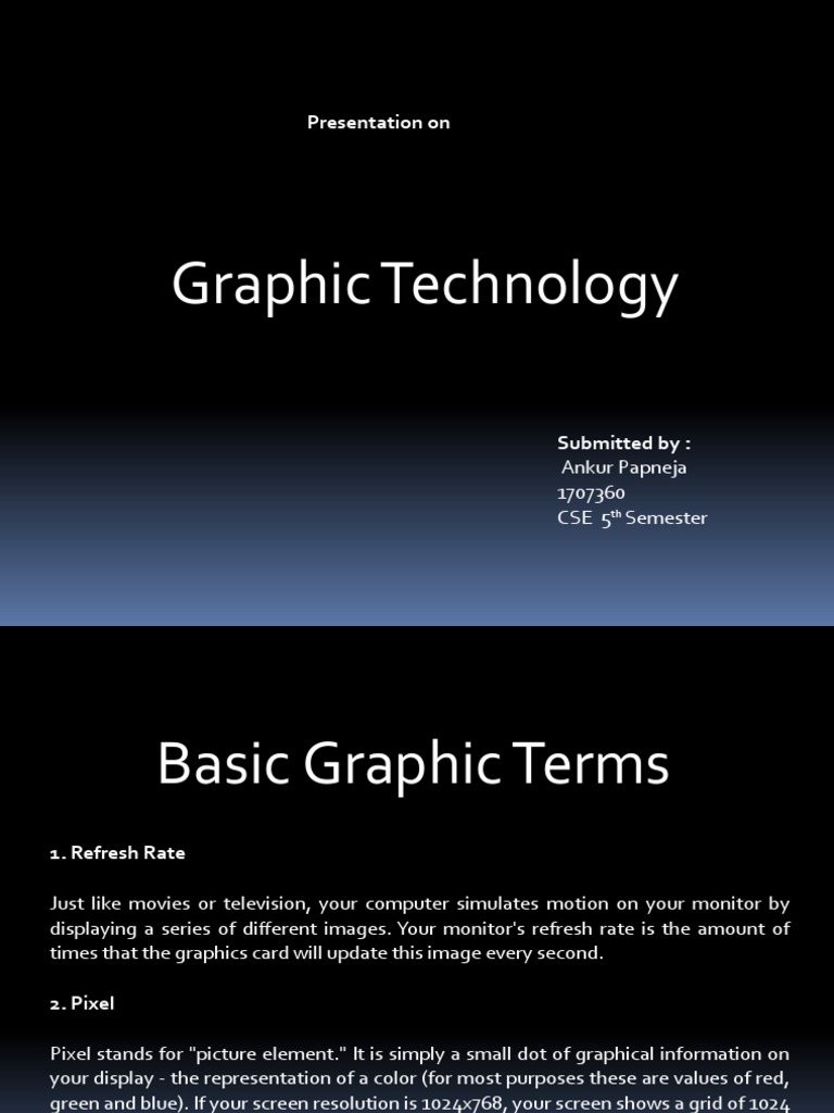Understanding Graphic Technology Basics | PDF | Graphics Processing ...