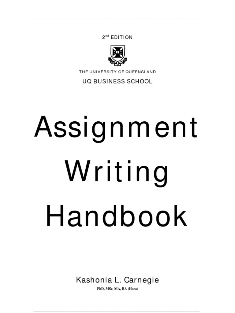UQBS Assignment Writing Guide | PDF | Question | Essays