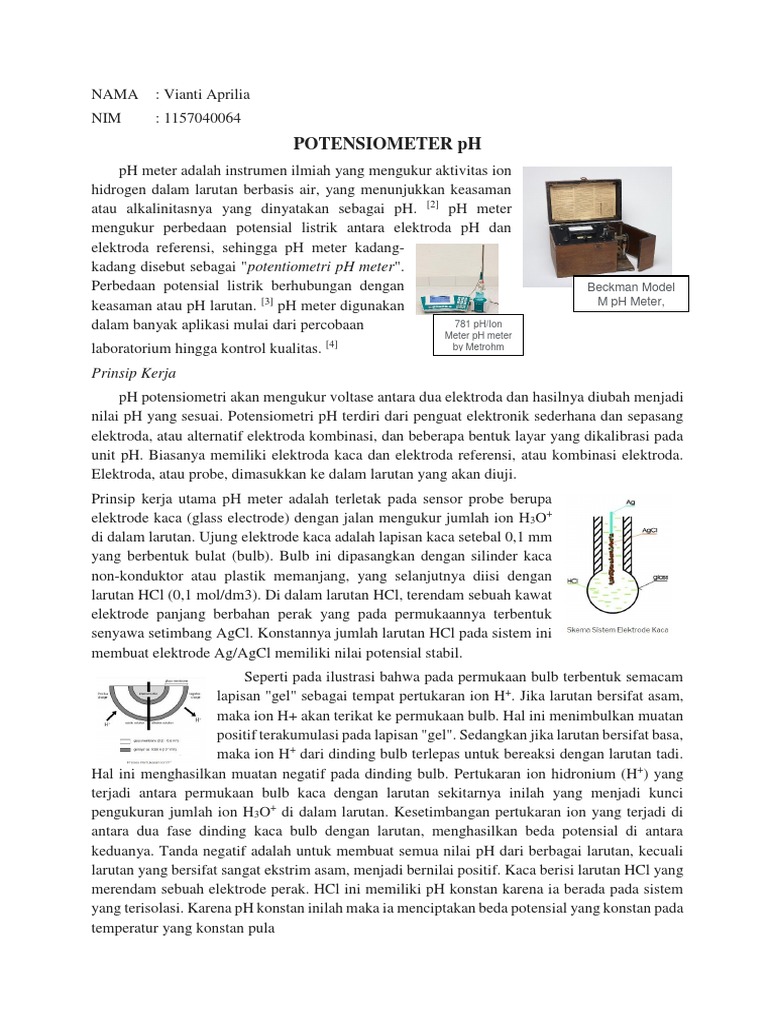 Potensiometer PH | PDF