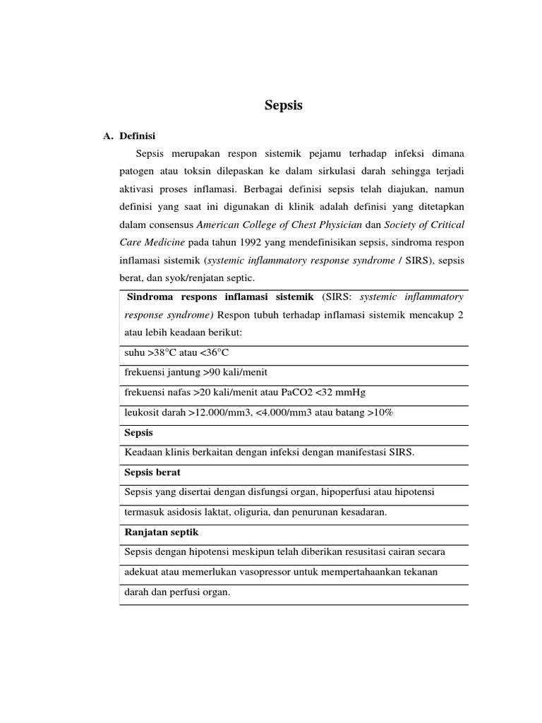Sepsis Skdi | PDF