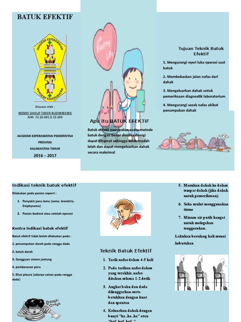 Leaflet Batuk Efektif | PDF