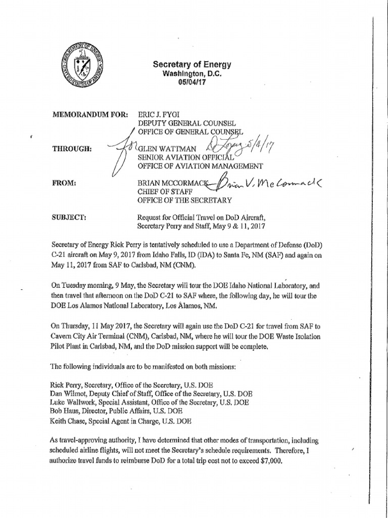 DOE Travel Documents | PDF | Per Diem | United States Department Of Energy