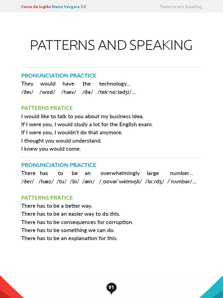 PDF - Patterns and Speaking 04 | PDF