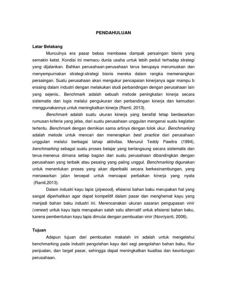 Tugas Benchmarking | PDF | Bisnis
