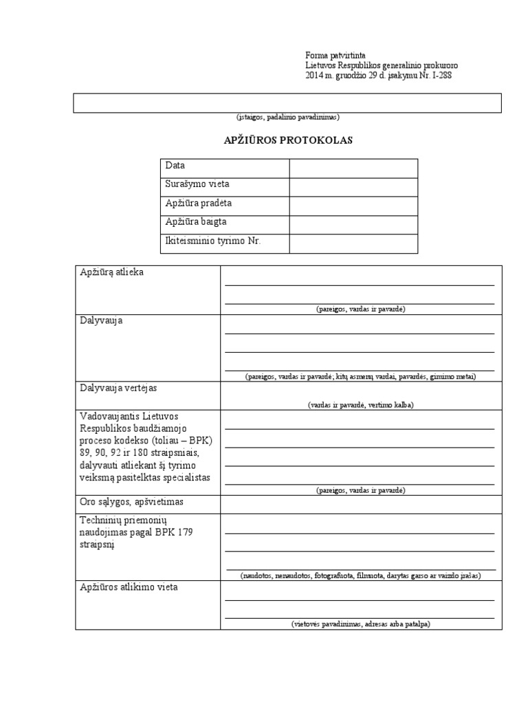 205 - Apziuros - Protokolas | PDF