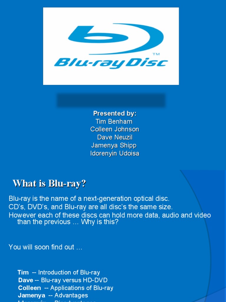 Ray 8 | PDF | Blu Ray | Storage Media