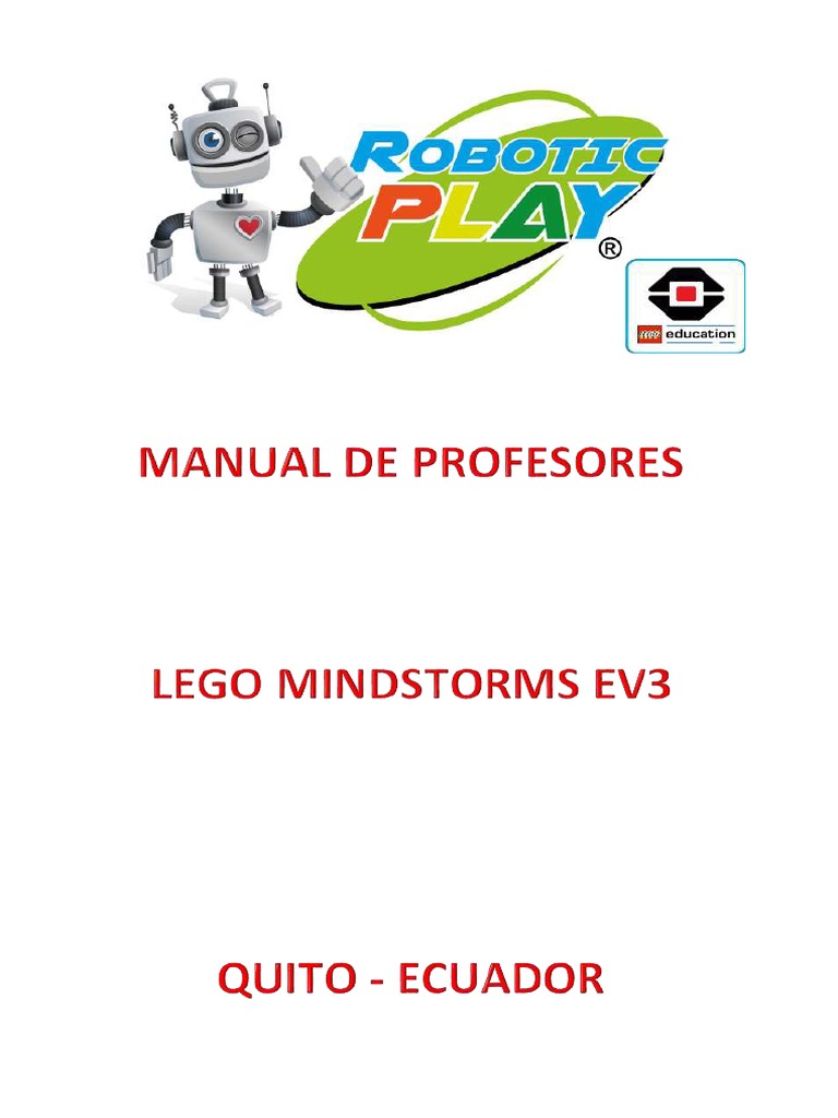 Manual Ev3 Profesores | PDF | Robot | Robótica