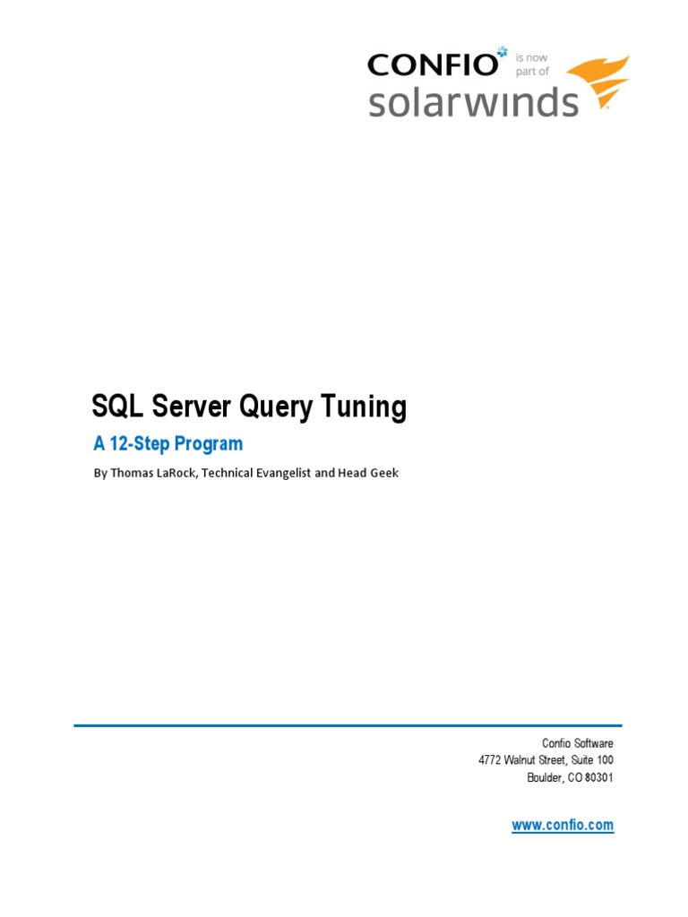 SQL Query Tuning For SQL Server PDF | PDF | Database Index | Microsoft ...