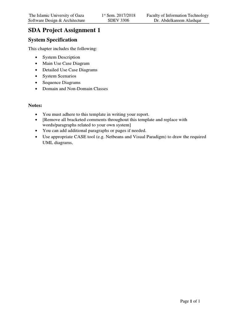 SDA Assignment 1 | PDF | Use Case | Computing SDA Assignment 1 | PDF | Use Case | Computing