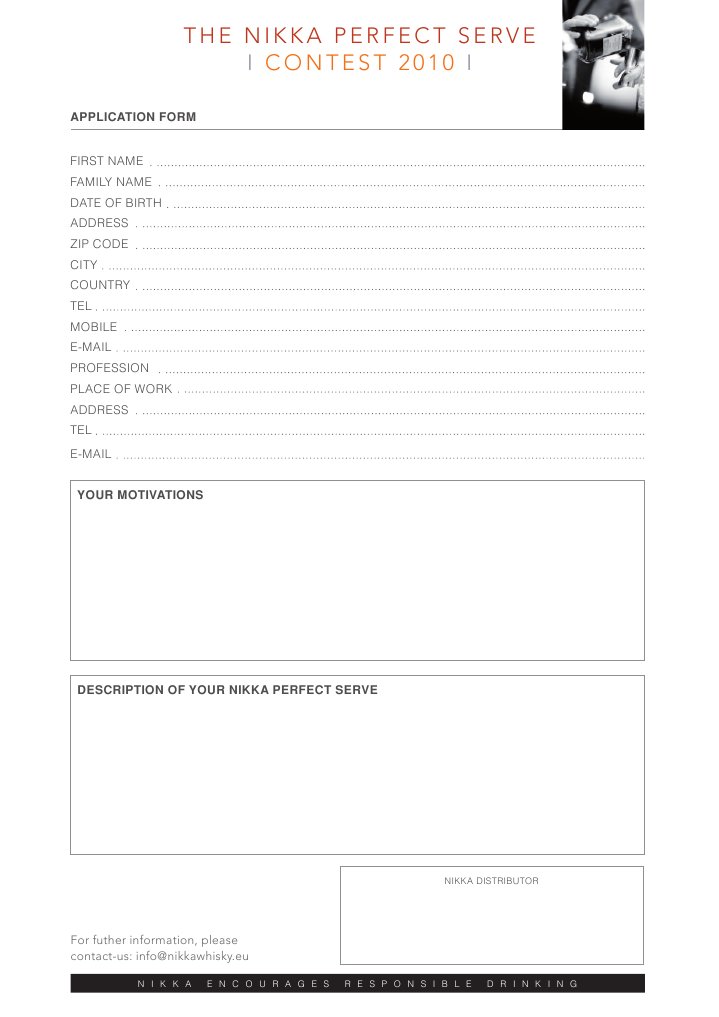 Nikka Form2 | PDF