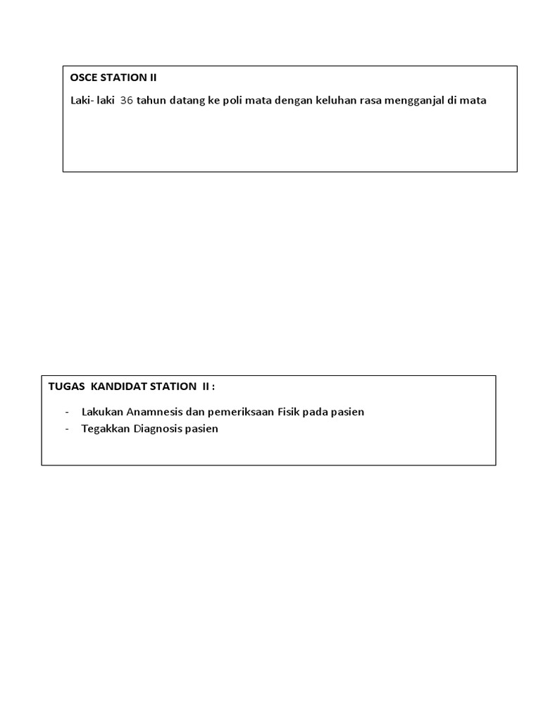 Soal OSCE Koas Set 5 | PDF