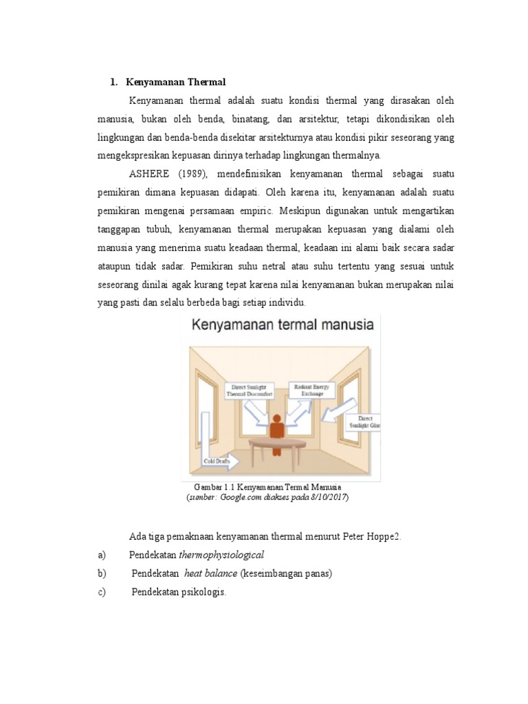 Kenyamanan Thermal 2003 | PDF