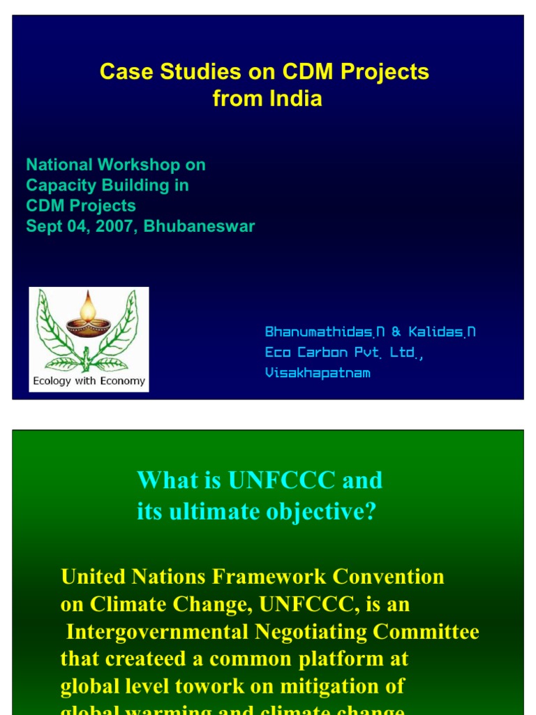 Case Studies On CDM Projects From India | PDF | United Nations ...