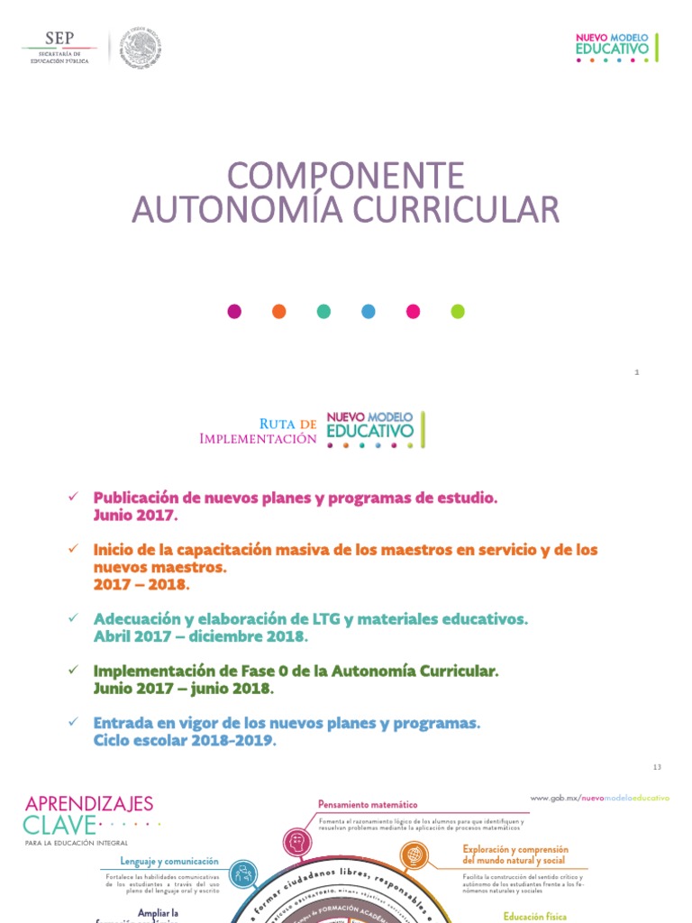 Autonomia Curricular PDF | PDF | Jardín de infancia | Educación Secundaria