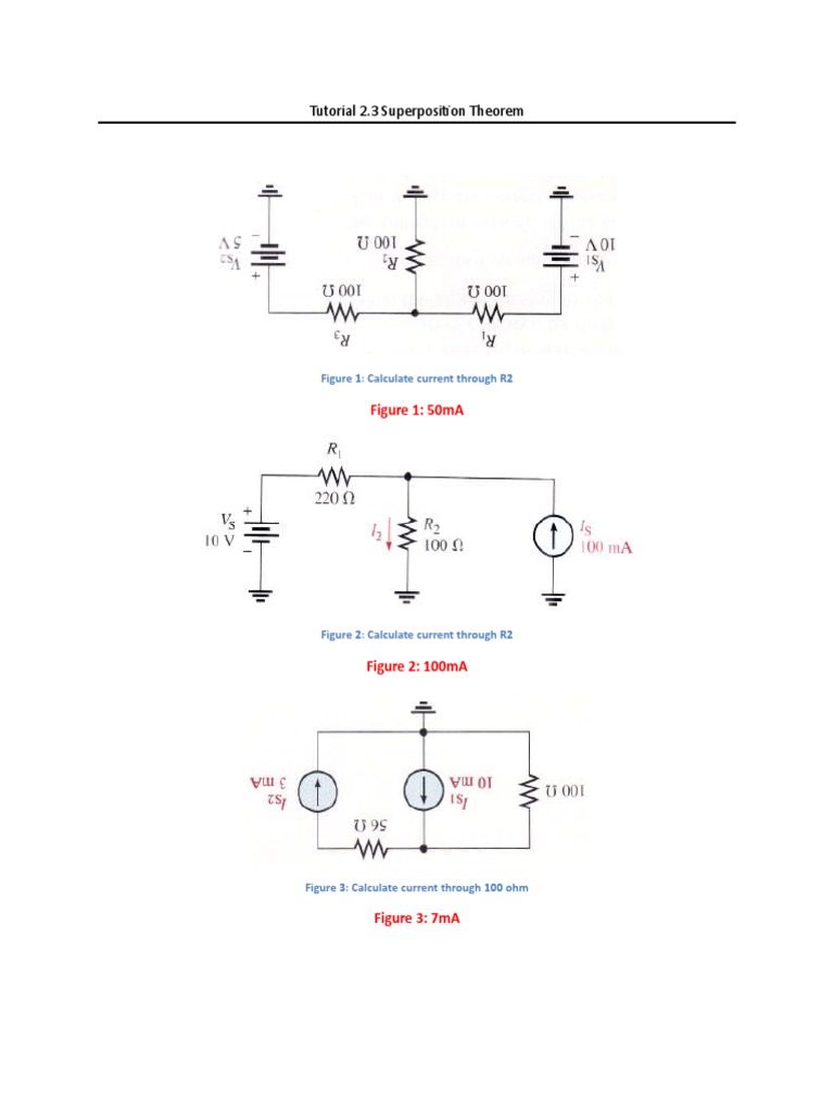 Superposition Theorem Tutorial | PDF | Science & Mathematics