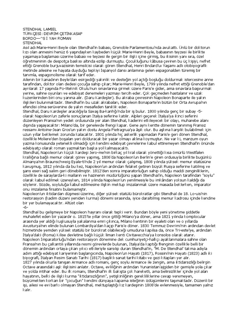 Stendhal - Lamiel | PDF