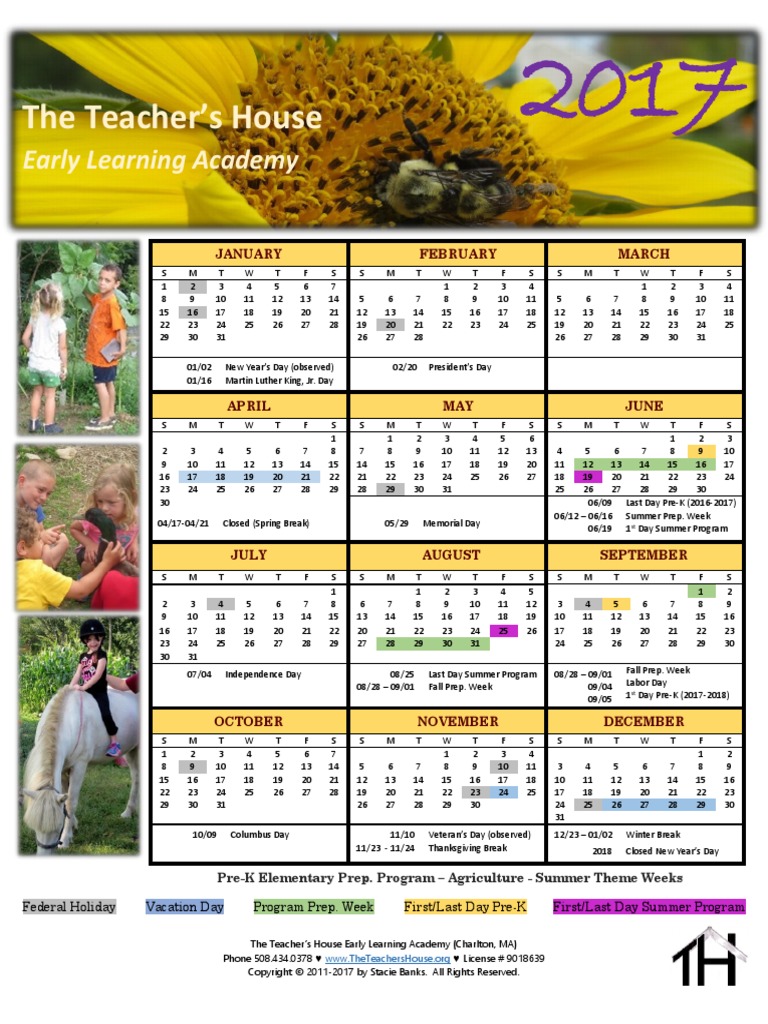 2017 Program Calendar | Download Free PDF | Business