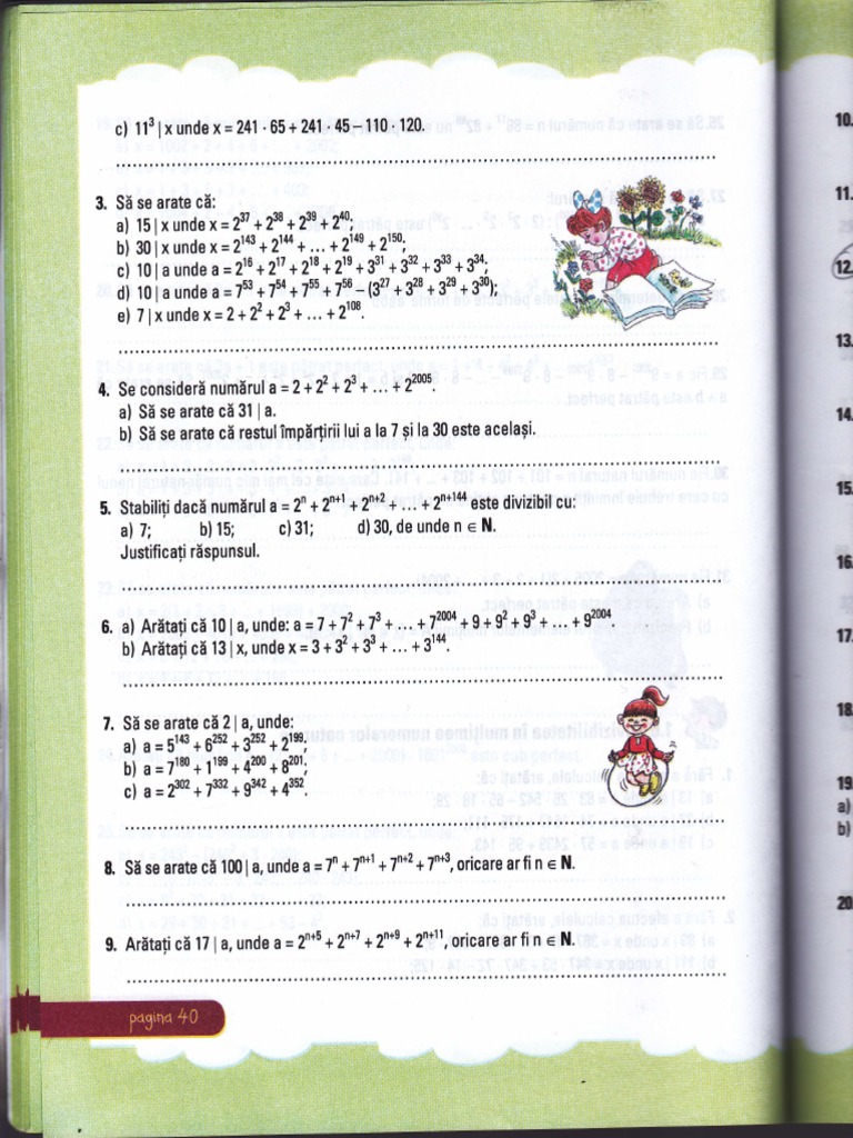 Matematica Clasa A 5-A Part. II | PDF