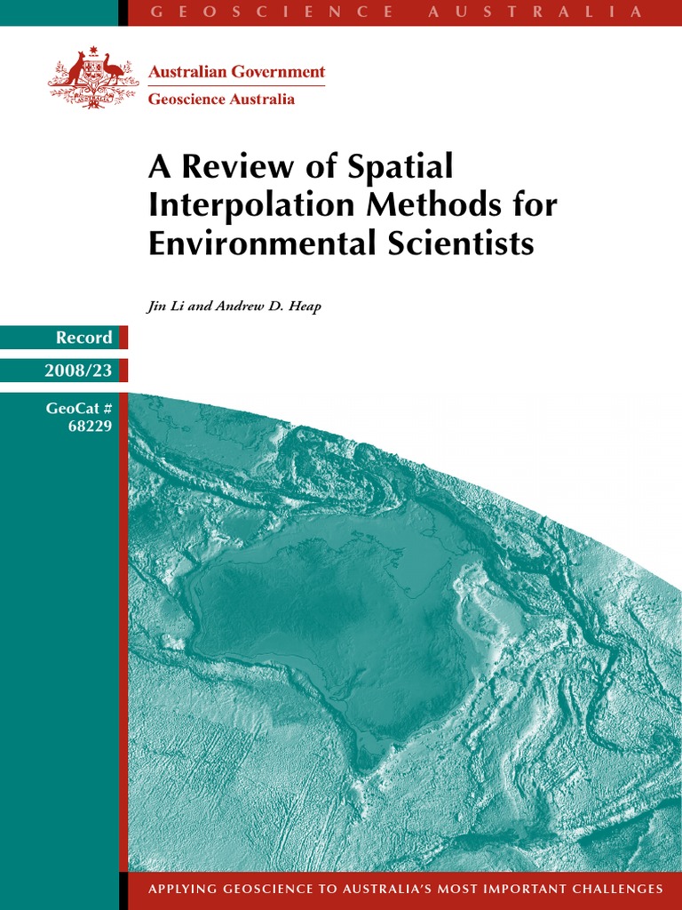 A Review of Interpolation Methods For Environmental Sciences | PDF ...