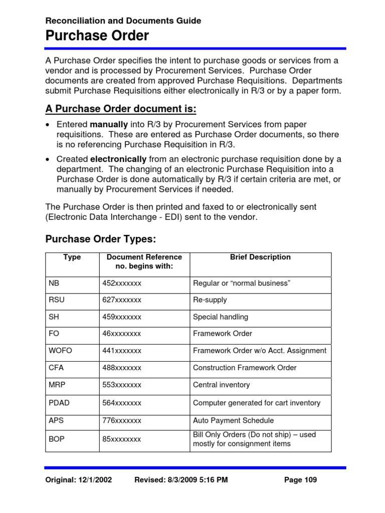 Purchase Order Reconciliation | Receipt | Electronic Data Interchange