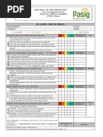 7S Standards of Good Housekeeping Checklist | PDF | Cabinetry | Safety
