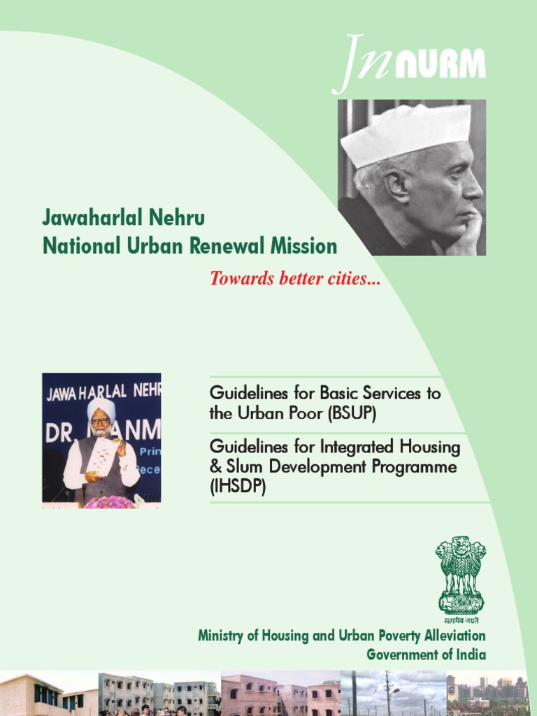 Guidelines Jnnurm Bsup Ihsdp | PDF | Slum | City
