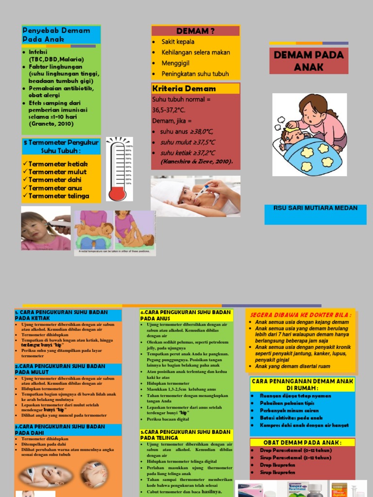 Leaflet Demam Pada Anak | PDF