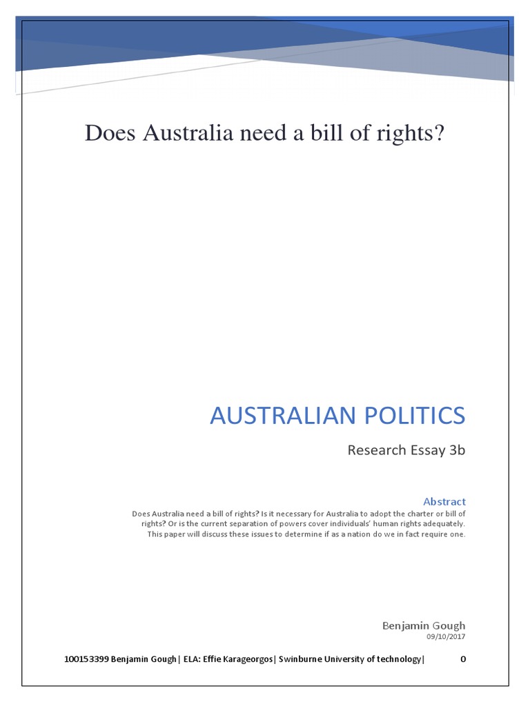 Australian Politics - Research Essay - Final PDF | PDF | Constitution ...