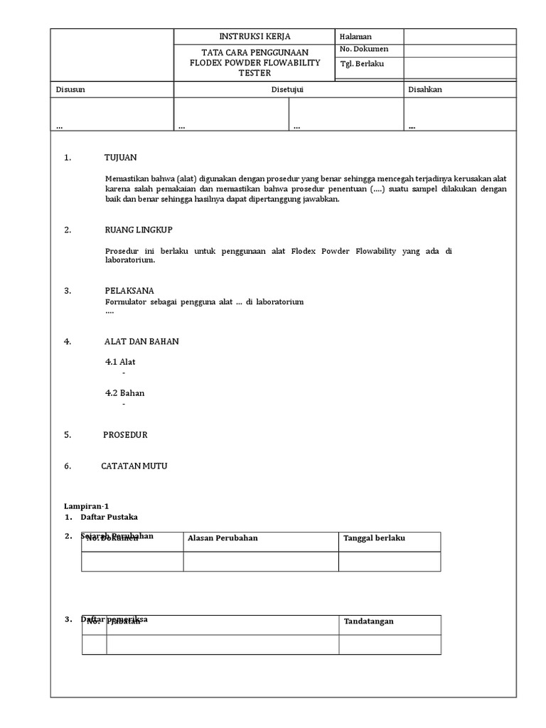 Dokumen IK Format | PDF