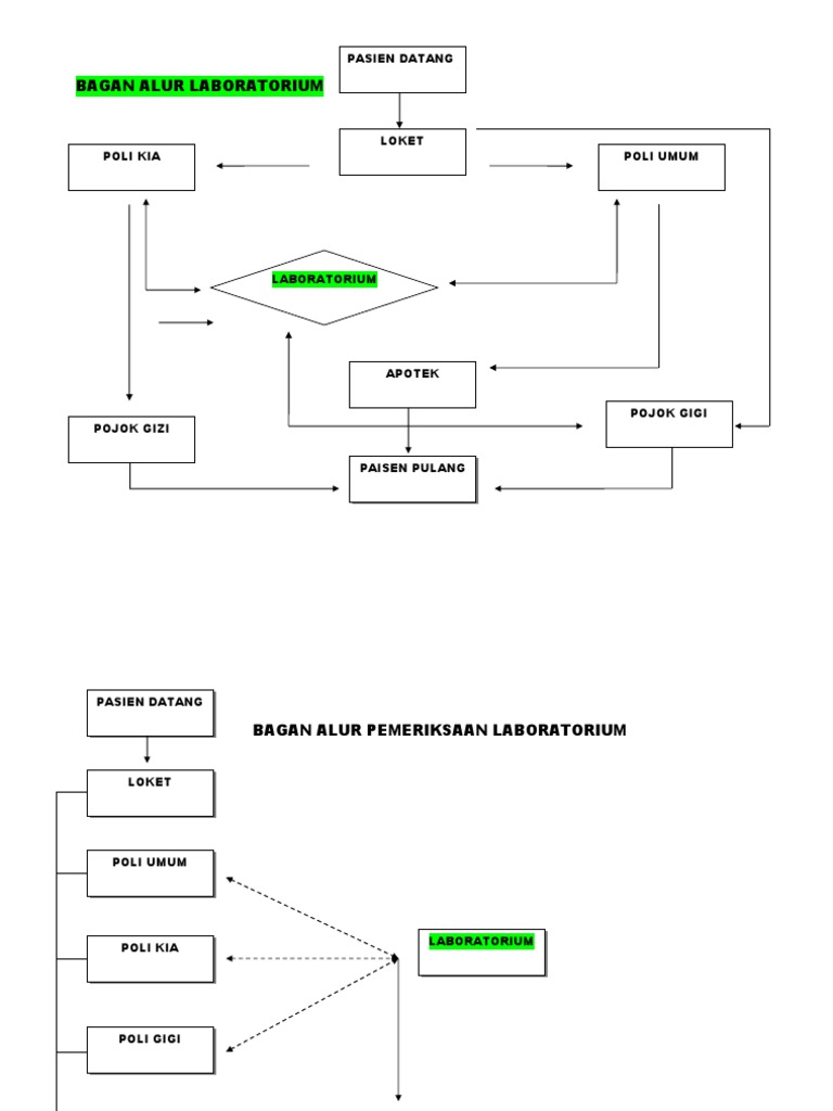 Tabel Bagan Alur Pemeriksaan Lab