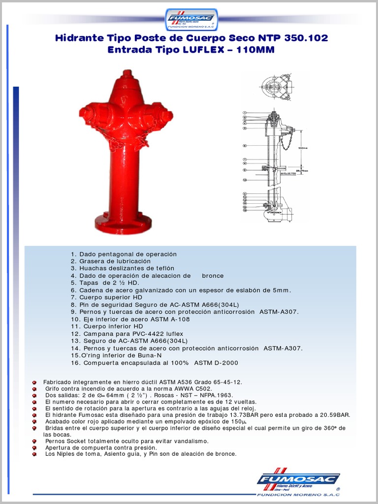 Catalogo Hidrante Seco | PDF
