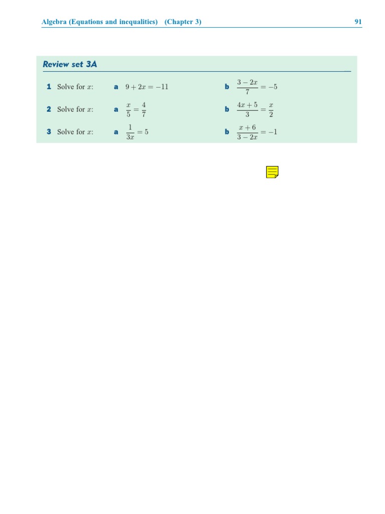 Solving Equations and Inequalities and Word Problems from Algebra ...