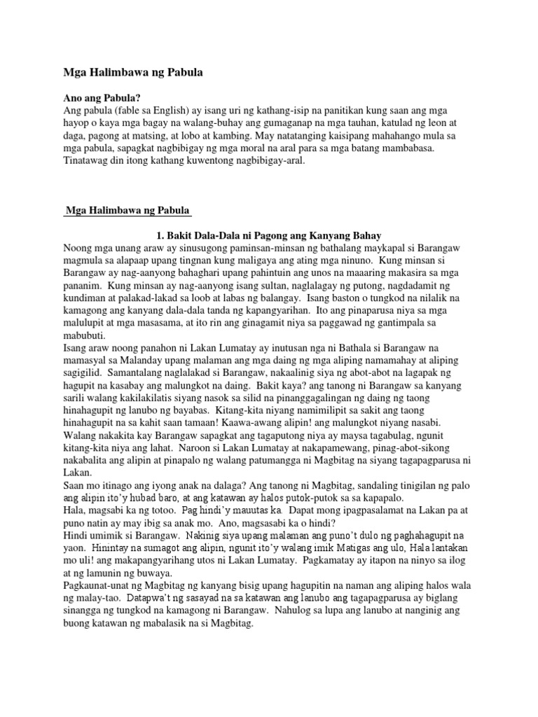 PABULA | PDF