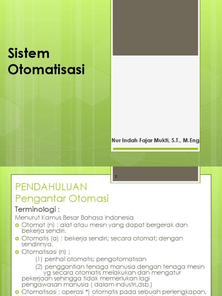 Sistem Otomatisasi | PDF