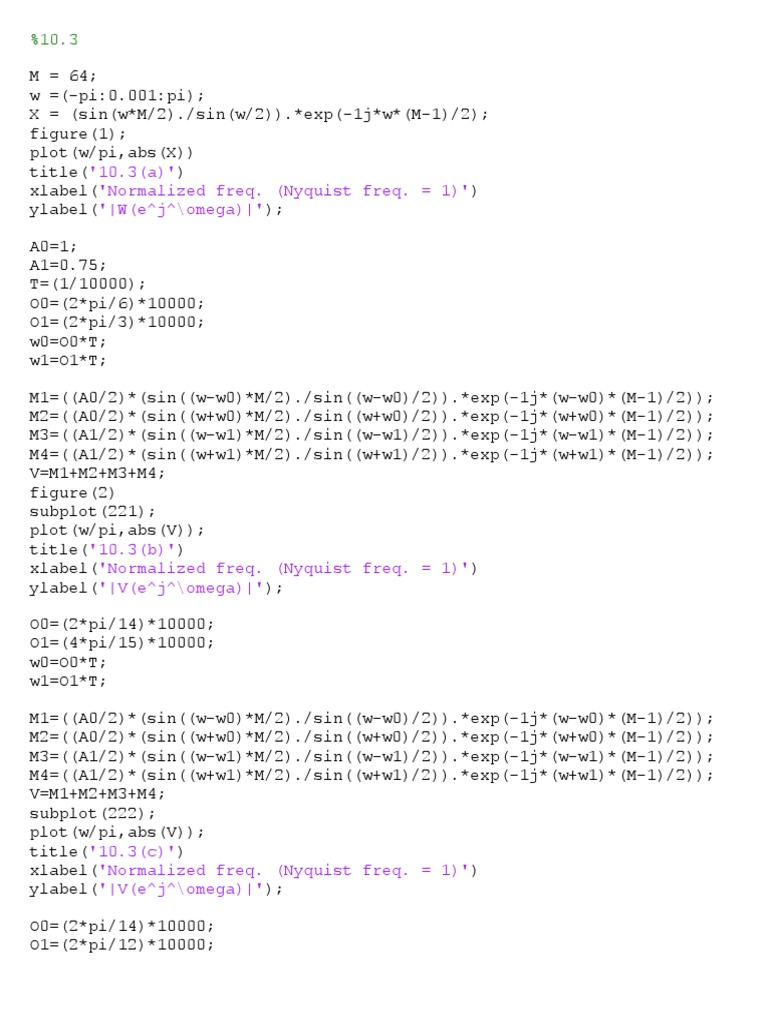 Matlab Solution PDF | PDF | Differential Calculus | Analysis