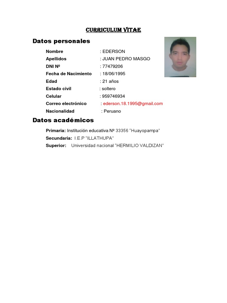 Curriculum Vitae Ederson | PDF