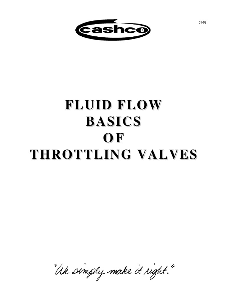 Fluid Flow Basic of Throttling Valve | PDF | Valve | Fluid Dynamics