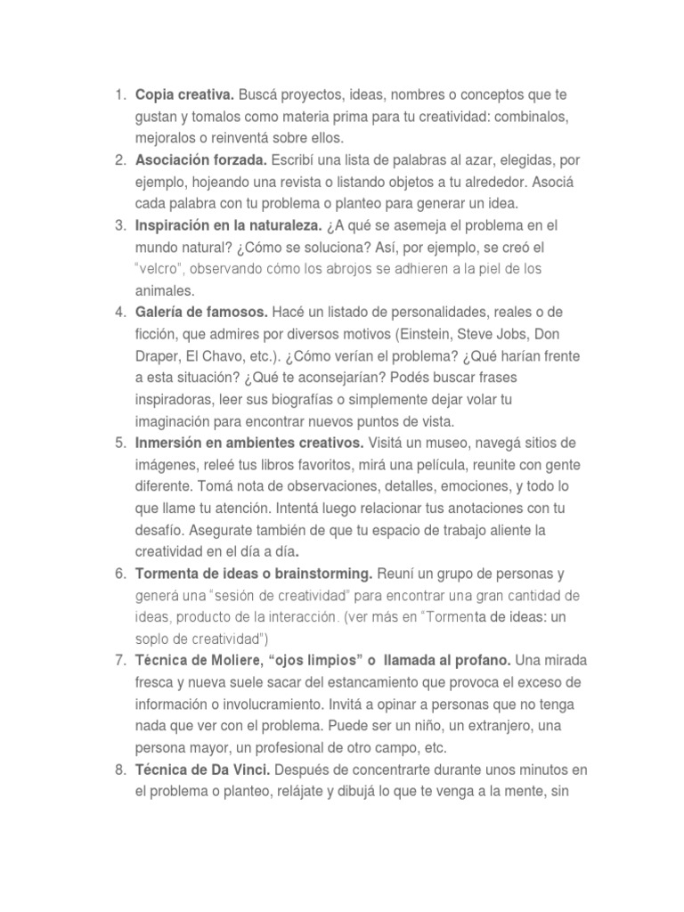 Como Tener Ideas | PDF | Creatividad | Ciencia cognitiva