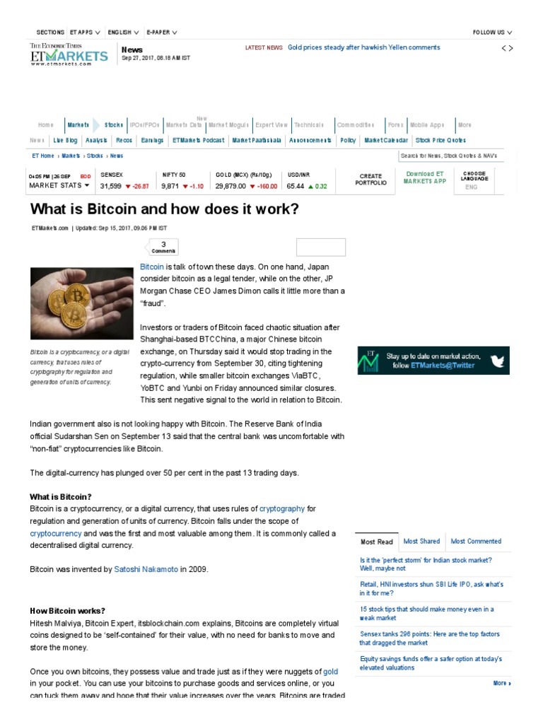 What Is Bitcoin and How Does It Work | PDF | Bitcoin | Cryptocurrency