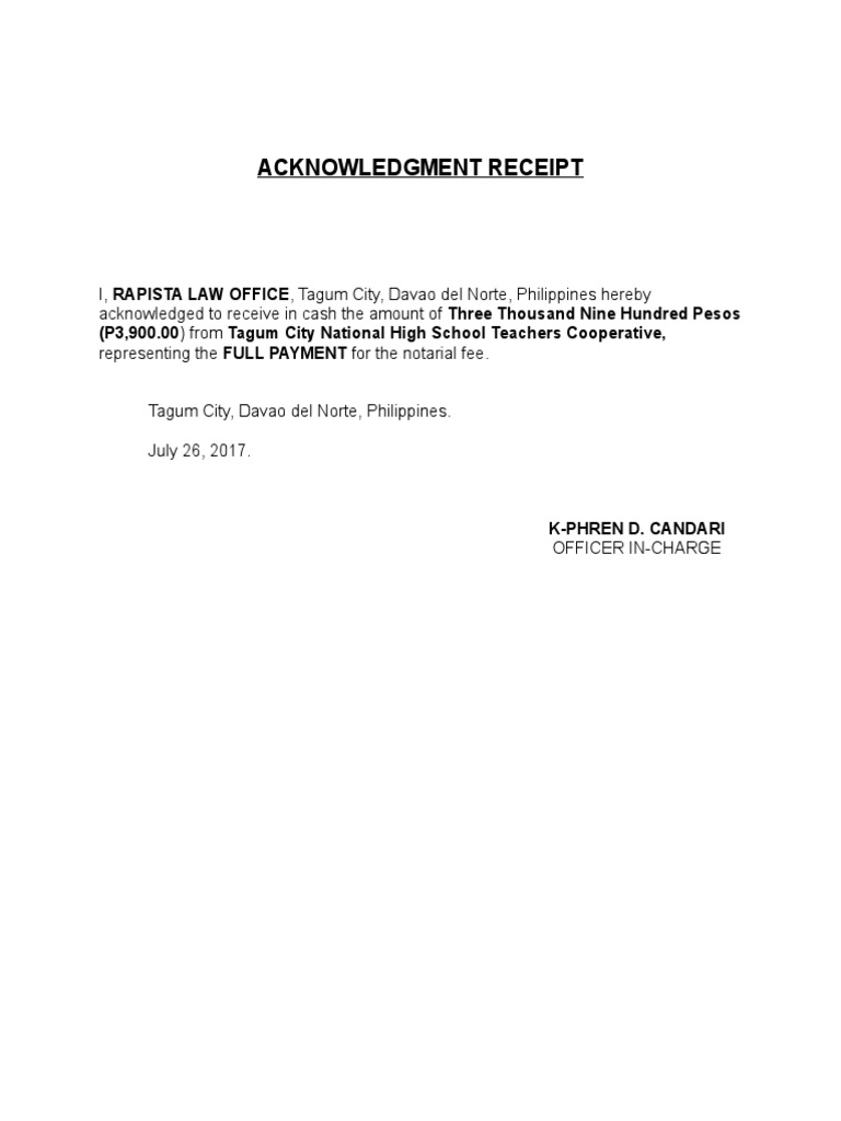 Acknowledgment SIMPLE | PDF